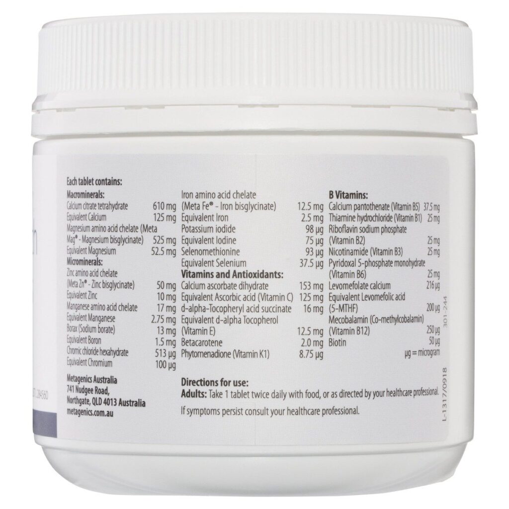 Metagenics High Strength BioEssentials 120 tablets | hcgprotocol.com.au